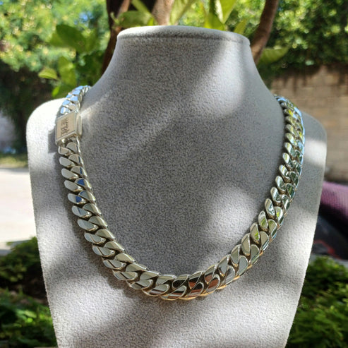 12MM Mexican Cuban Link Chain – GOODFELLA JEWELRY